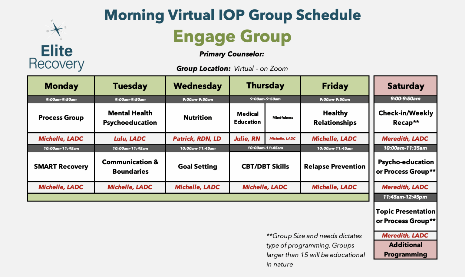 Virtual Intensive Outpatient Program (Virtual IOP) | Elite Recovery